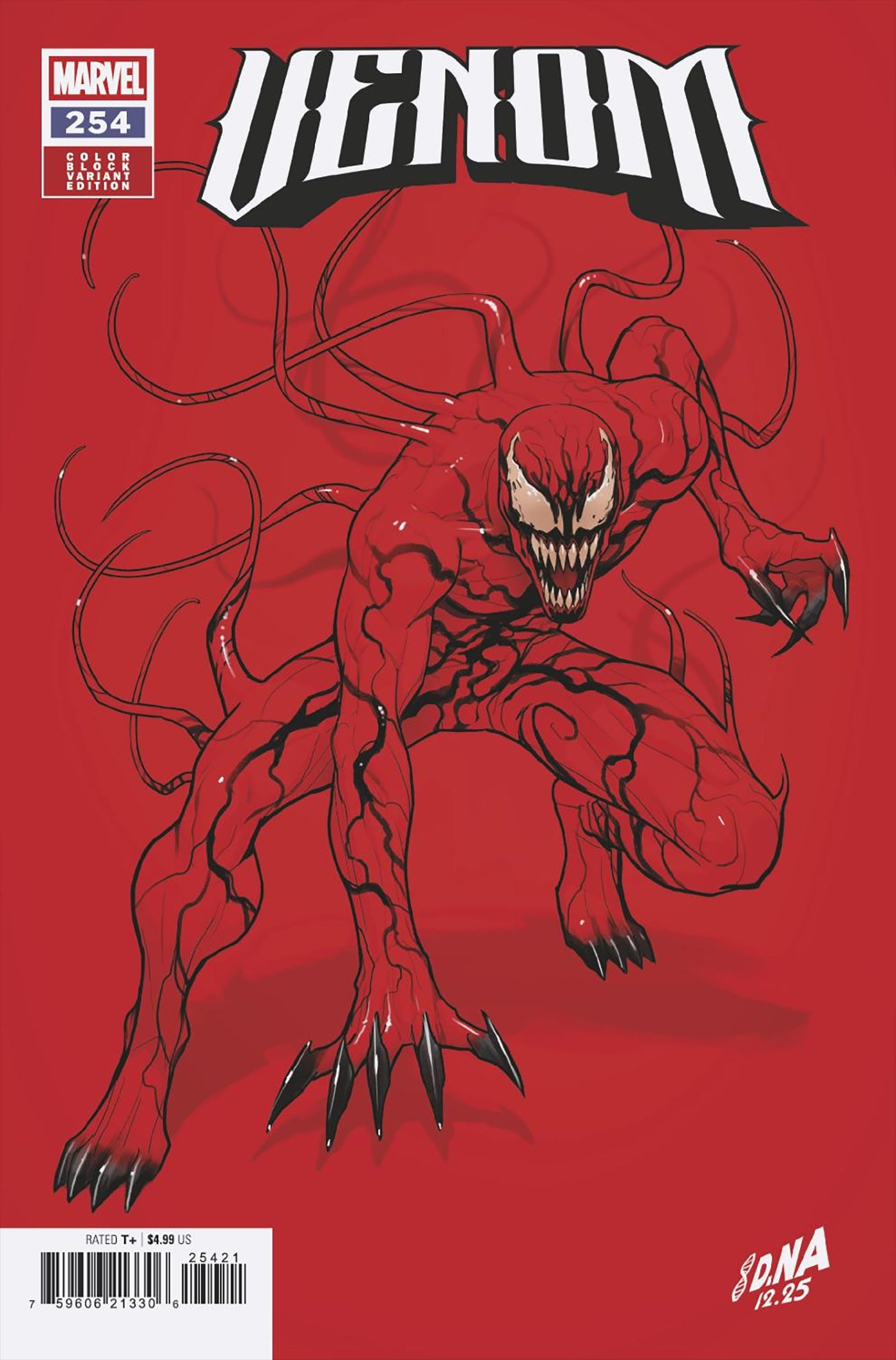 VENOM #254 DAVID NAKAYAMA COLOR BLOCK RED VARIANT 02/11/2026